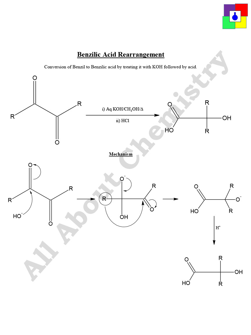 Benzilic Acid Rearrangement ALL ABOUT CHEMISTRY