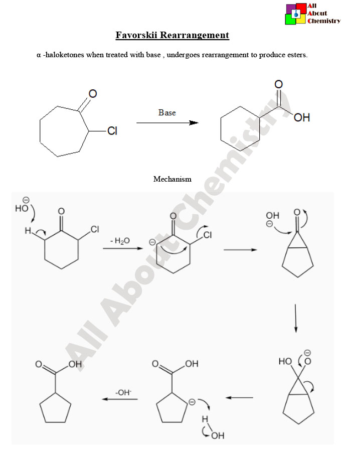 Favorskii Rearrangement ALL ABOUT CHEMISTRY