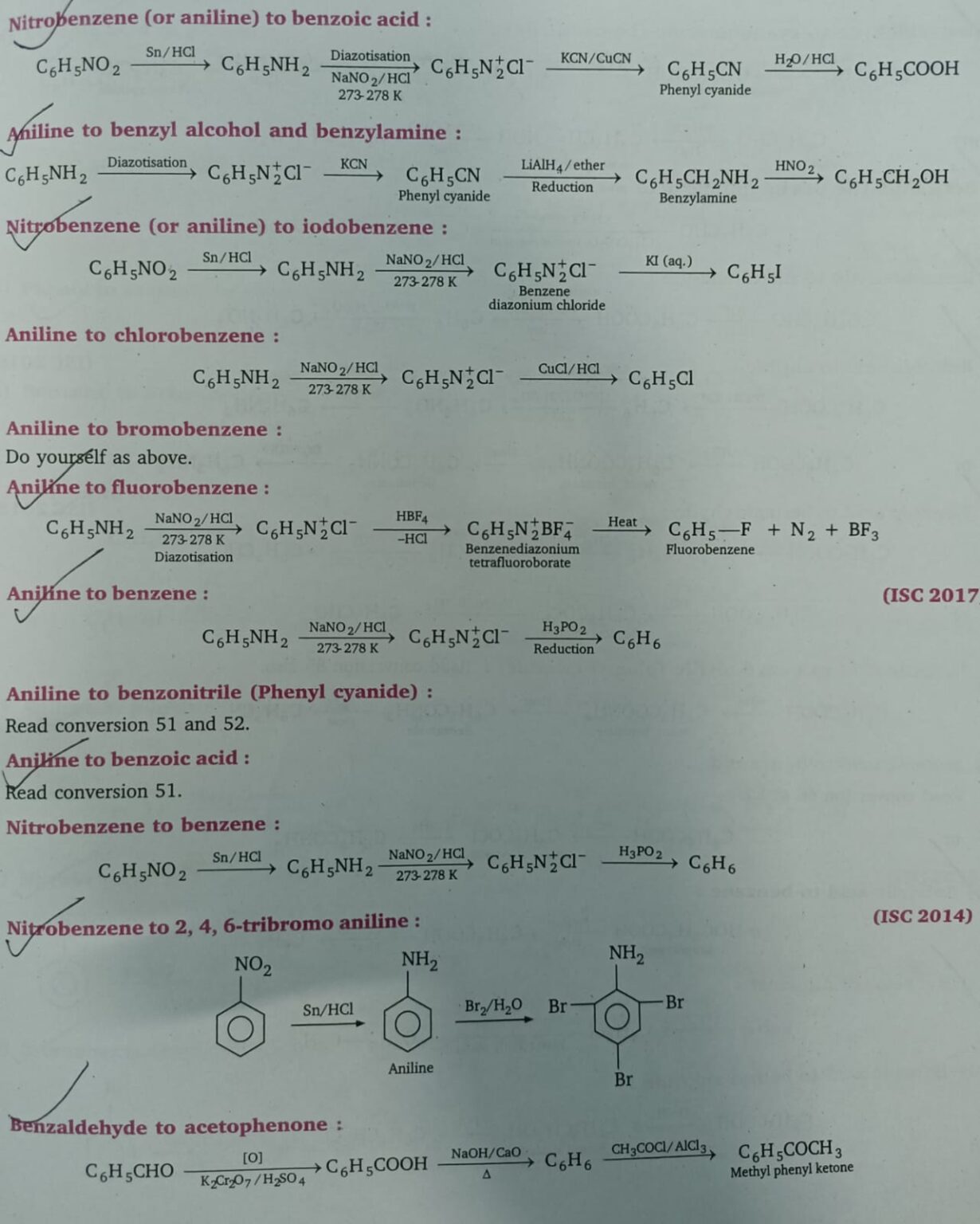 Organic Conversions with Answers ALL ABOUT CHEMISTRY