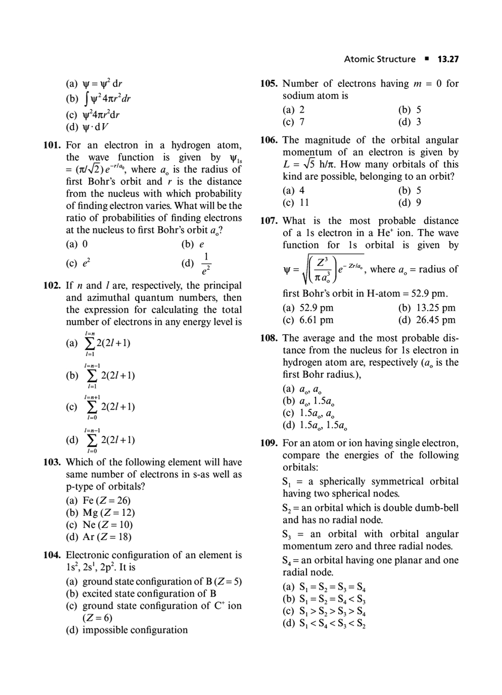 ATOMIC STRUCTURE JEE ADVANCED QUESTIONS PDF|Biswajit Das ALL ABOUT CHEMISTRY