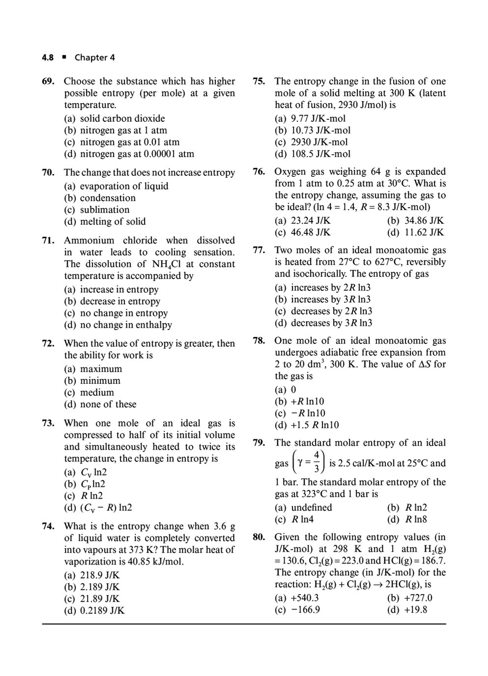THERMODYNAMICS JEE MAIN QUESTIONS PDF|Biswajit Das ALL ABOUT CHEMISTRY