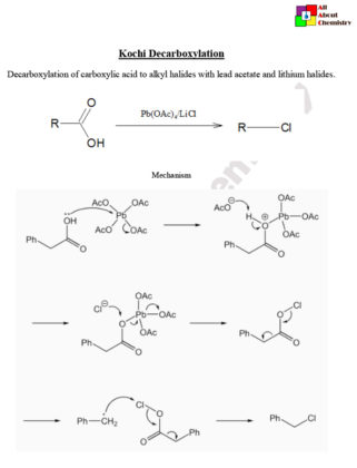 Kochi Decarboxylation with complete Mechanism | All About Chemistry